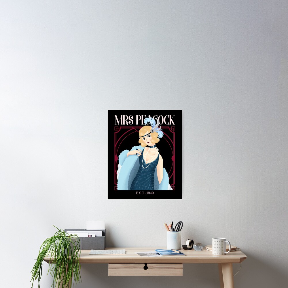 Póster Mrs Peacock Clue También Conocido Como Cluedo Board Game De Sportsmeeple Redbubble
