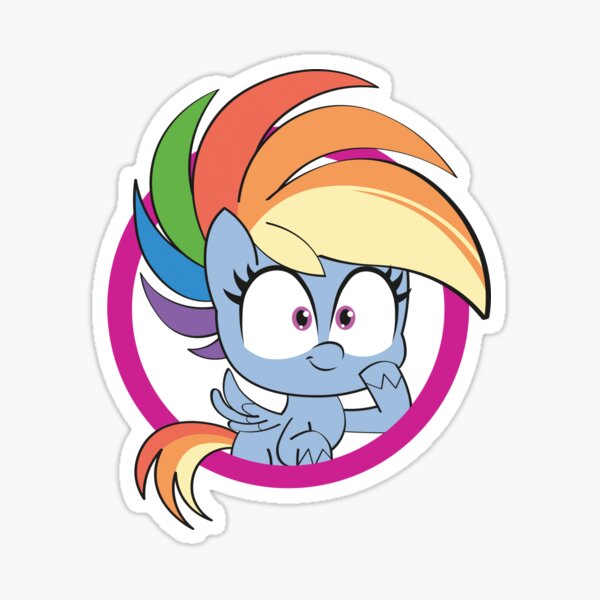 "Pony life mlp Rainbow" Sticker for Sale by Leezy-Loops | Redbubble