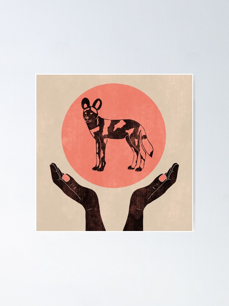 "Save the African Wild Dog" Poster for Sale by Natalie2plus3 | Redbubble