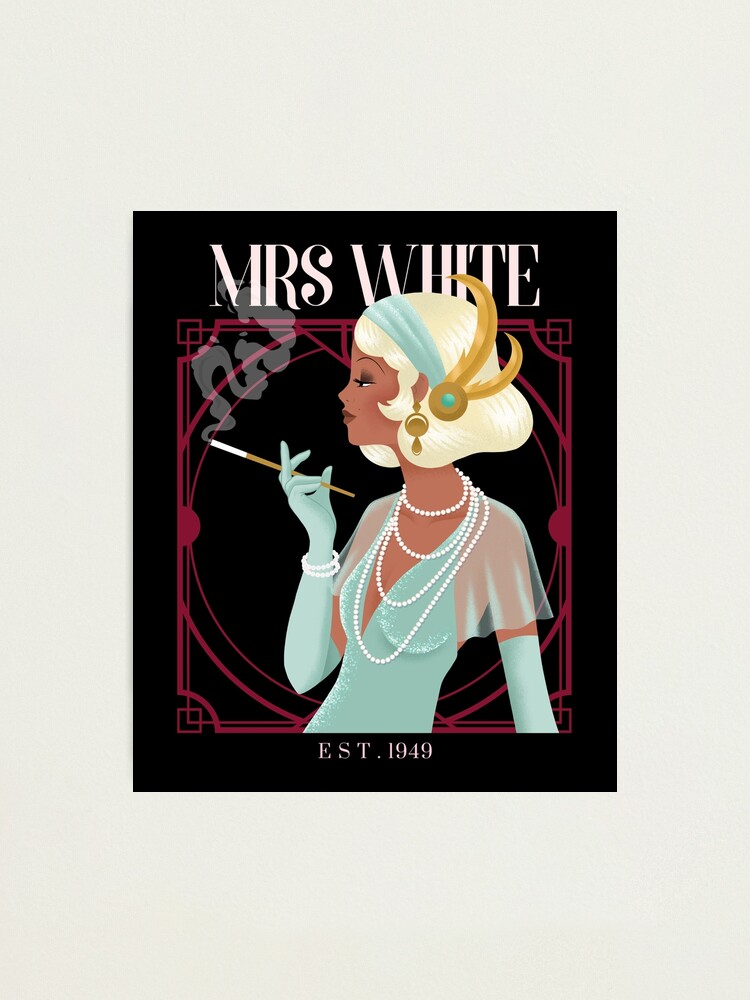 Lámina fotográfica «Mrs White Clue también conocido como Cluedo Board ...