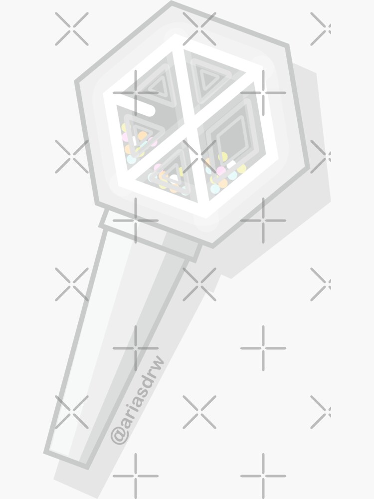 "EXO LIGHTSTICK" Sticker for Sale by Ariasdrw | Redbubble
