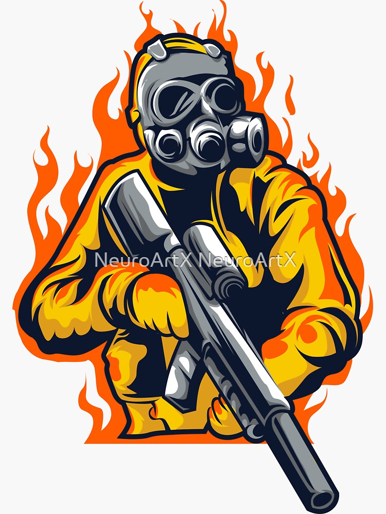 "Mascot Sniper" Sticker for Sale by AmrOsman92 | Redbubble