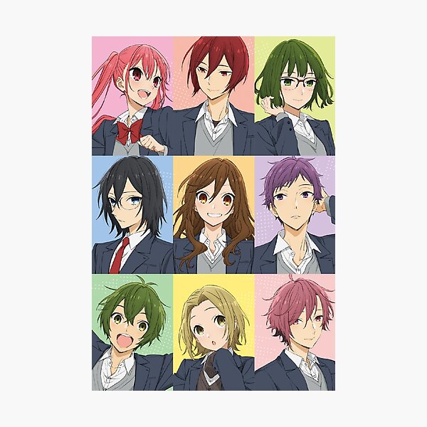 "Horimiya All Anime Characters" Photographic Print by Reubin | Redbubble