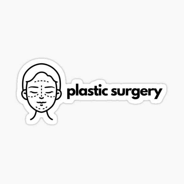 "Plastic surgery" Sticker for Sale by Bebouna | Redbubble