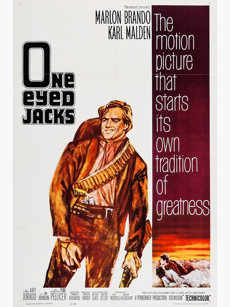 Poster « Marlon Brando One Eyed Jacks (1961) affiche de film », par ...