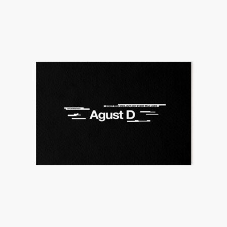 "Agust D Logo" Art Board Print by BrokenBirdcage | Redbubble