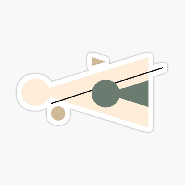 "Chess Piece Geometric Pattern – Sage Green & Beige" Sticker by ...