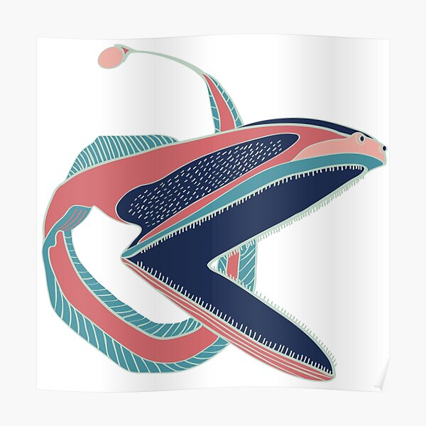 "Deep-sea fish" Poster for Sale by svggods | Redbubble