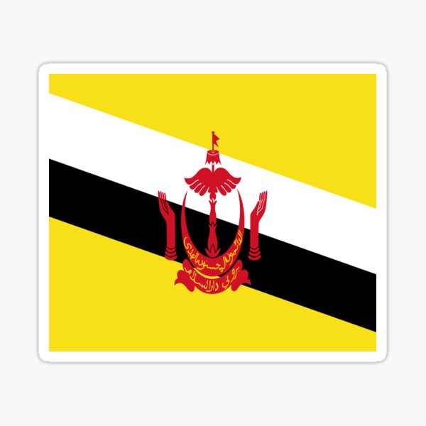 "Flag Of Brunei" Sticker for Sale by Totony75 | Redbubble