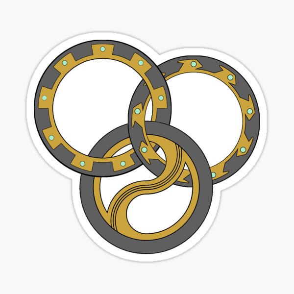 "Three Xena Chakrams" Sticker for Sale by VonStransen | Redbubble