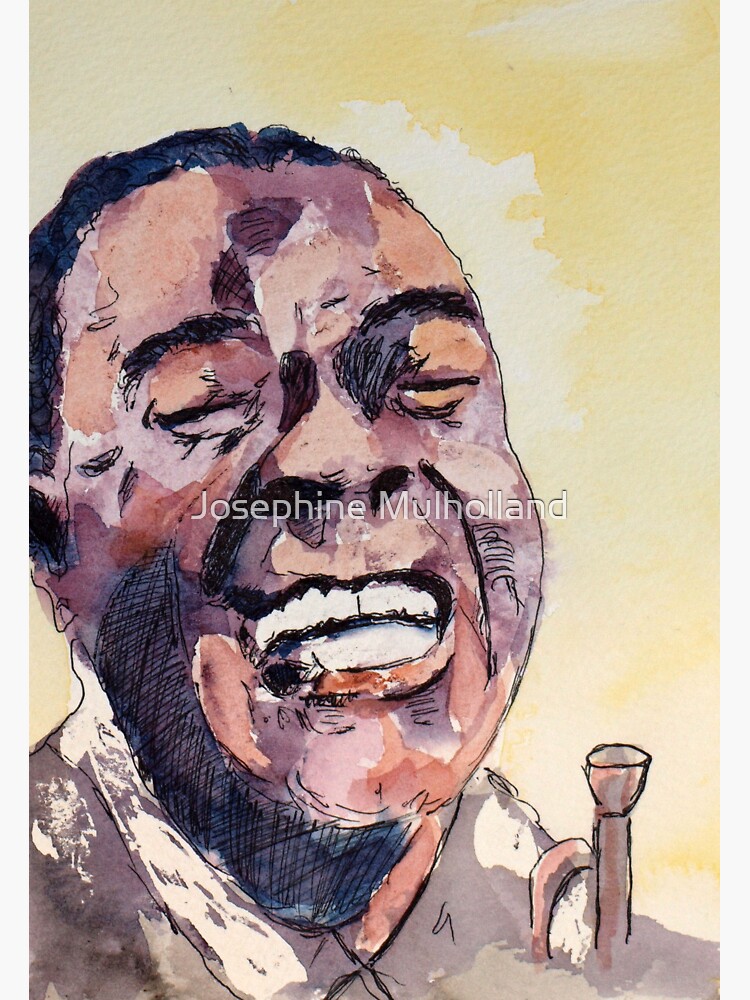 "Louis Armstrong" Sticker for Sale by married1 | Redbubble