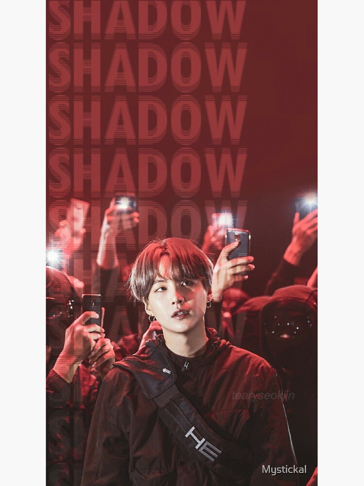 "BTS Suga Shadow " Sticker for Sale by Mystickal | Redbubble
