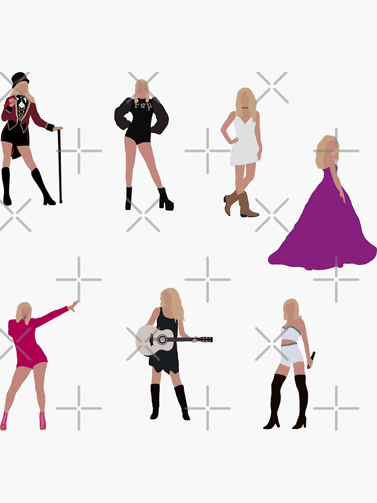 "Every Taylor Swift Era Sticker Pack " Sticker for Sale by ...
