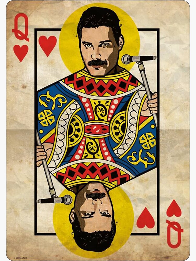 "QUEEN OF CARD" Sticker for Sale by egemeneroglu35 | Redbubble