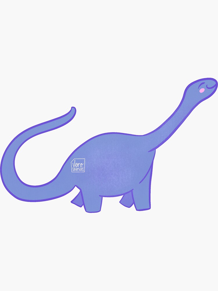 "Dino - Diplodocus" Sticker for Sale by verosparkles | Redbubble
