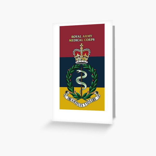 "Royal Army Medical Corps RAMC Cap Badge Insignia" Greeting Card for ...