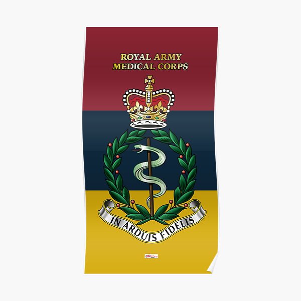 "Royal Army Medical Corps RAMC Cap Badge Insignia" Poster for Sale by ...