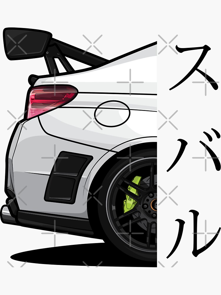 "Subie WRX STI" Sticker by pjrstudio | Redbubble