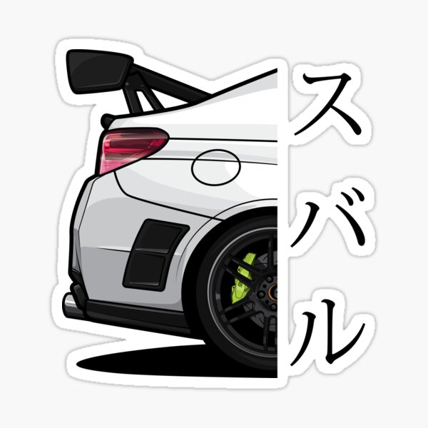"Subie WRX STI" Sticker by pjrstudio | Redbubble