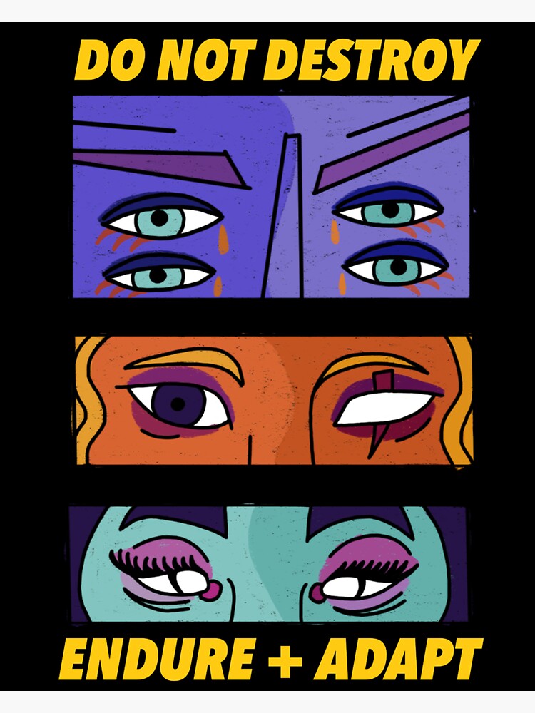 "DO NOT DESTROY (COLOR) " Sticker for Sale by chaosfemme | Redbubble