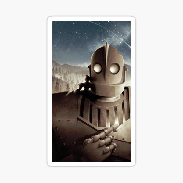 "IRON GIANT" Sticker for Sale by GOKA | Redbubble
