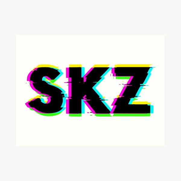 "Stray Kids (SKZ) Neon Glitch" Art Print for Sale by SKZLyrics | Redbubble