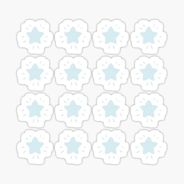 "light blue star sticker pack" Sticker for Sale by SupichayaBelle ...