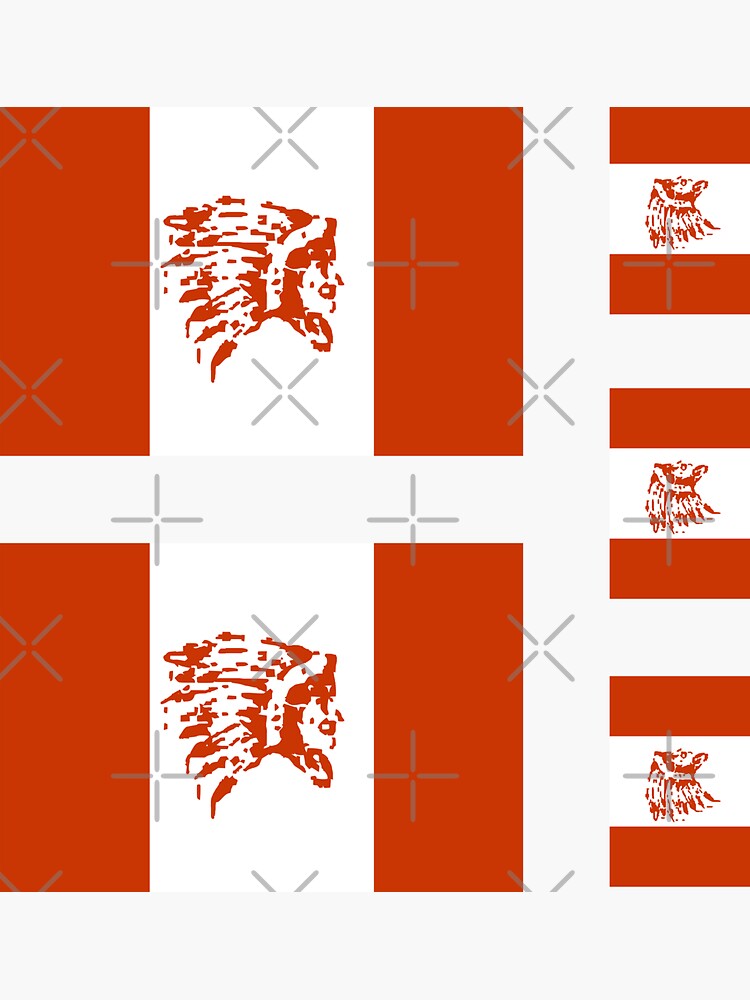 "Cree flag Canada red and white Indigenous Nations Canadian Native Land ...