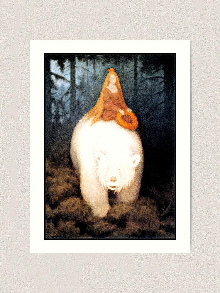 "White Bear King Valemon, fine art painting" Art Print for Sale by ...