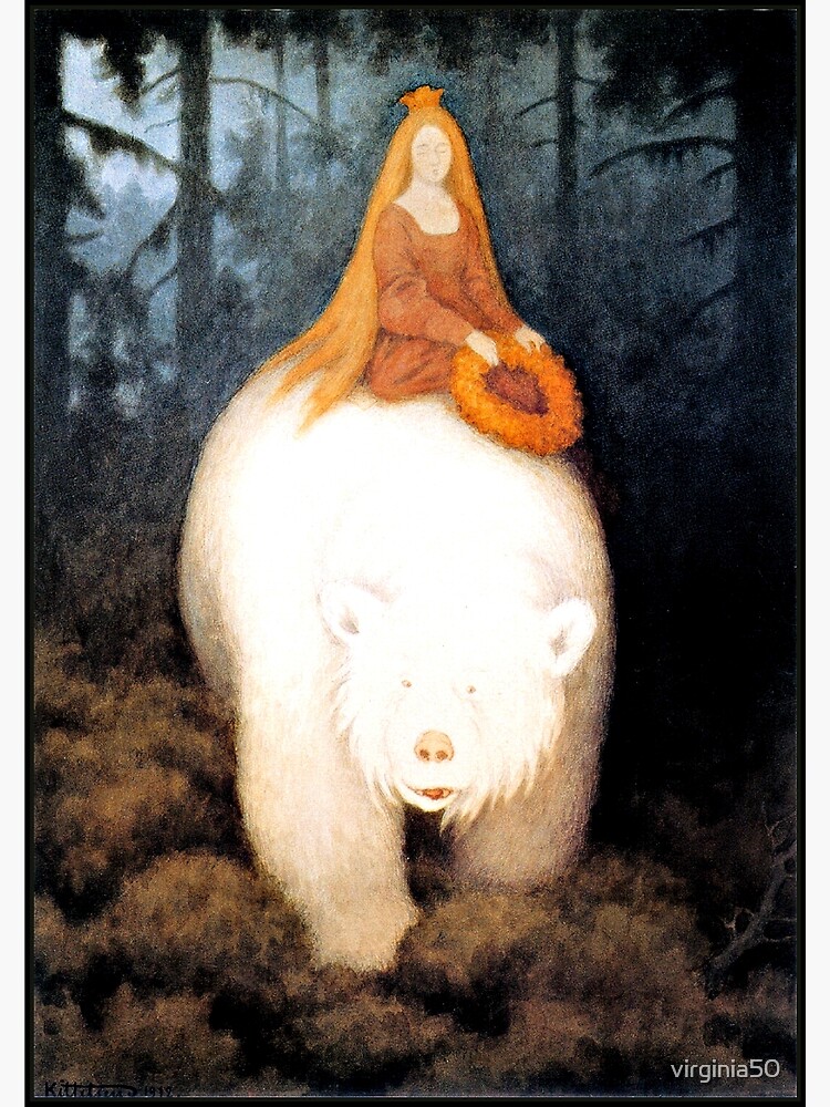 "White Bear King Valemon, fine art painting" Art Print for Sale by ...
