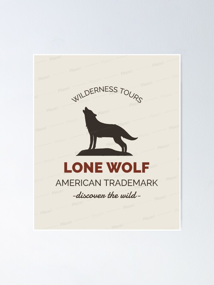 "THE LONE WOLF" Poster by ManashParashar | Redbubble
