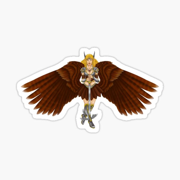 "Valkyrie" Sticker for Sale by Eyanril | Redbubble