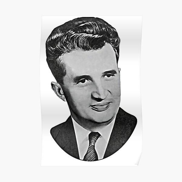 "Nicolae Ceaușescu" Poster for Sale by historywardrobe | Redbubble