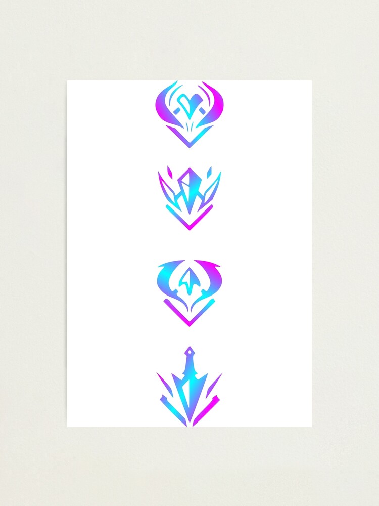 "K/DA Symbols" Photographic Print by Warlly | Redbubble