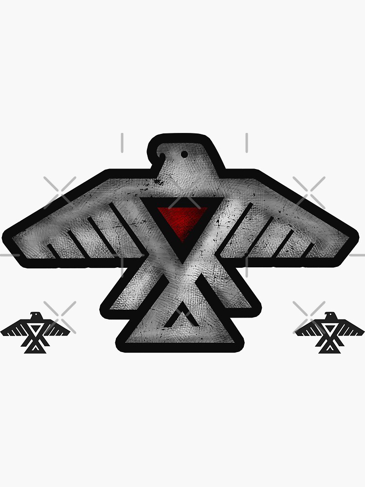 Pegatina «Anishinaabe Anisnaabe Thunderbird Pheonix Símbolo de la ...