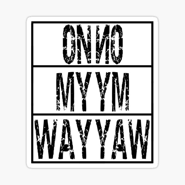"ON MY WAY!" Sticker for Sale by 360DESIGNING | Redbubble