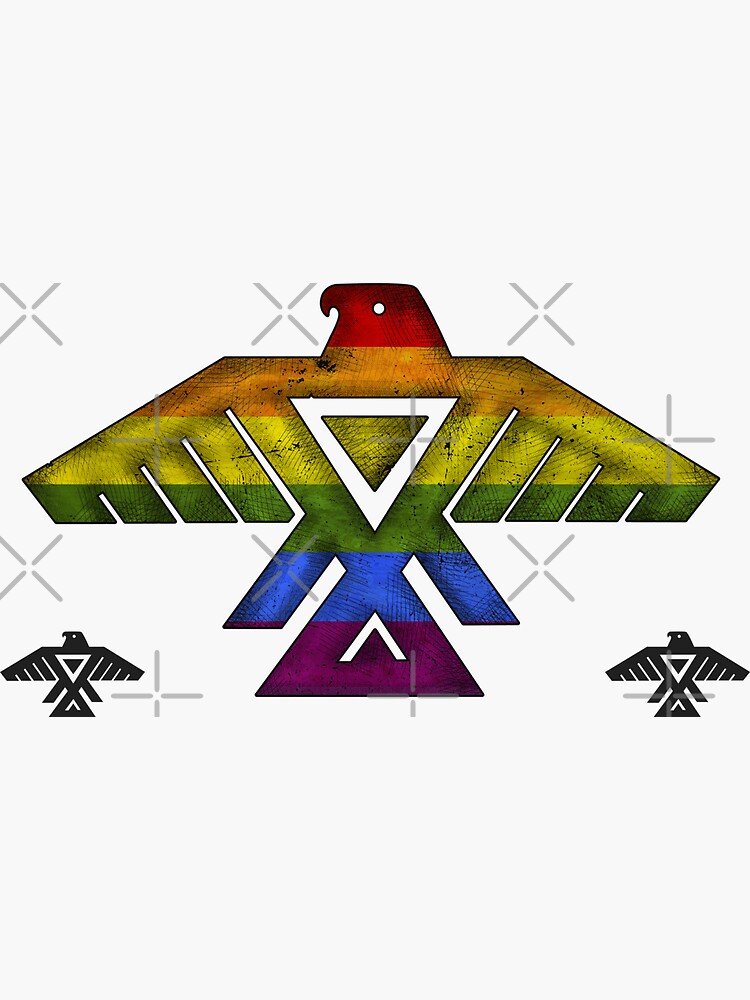 Pegatina «Anishinaabe Anisnaabe Thunderbird Pheonix Símbolo de la ...