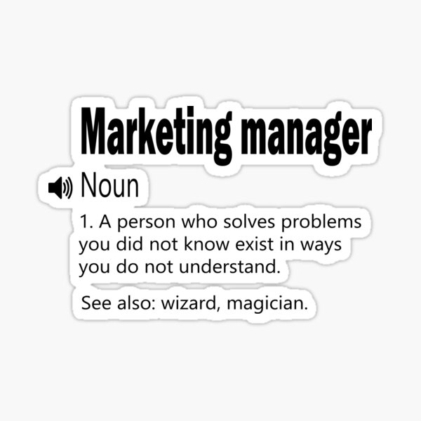 "Marketing Manager - Funny Graduation gift for Future Marketing ...