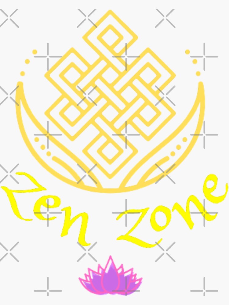 "Zen Zone" Sticker by hollister888 | Redbubble