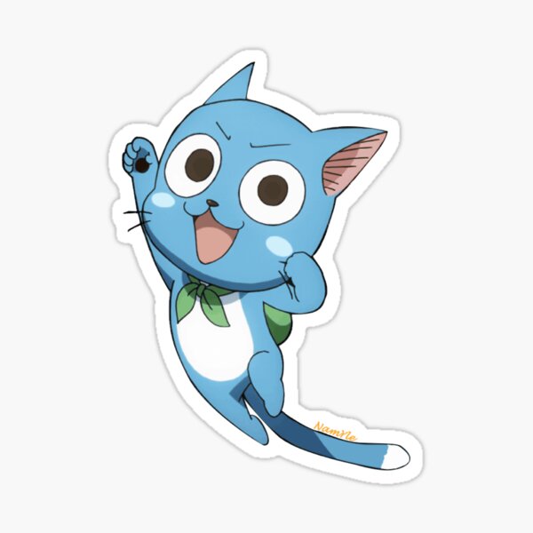 "happy fairy tail" Sticker by joy-boy92 | Redbubble