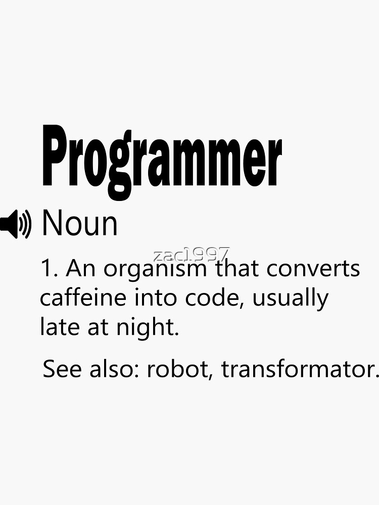 "Programmer definition - Funny Graduation gift for Future Software ...
