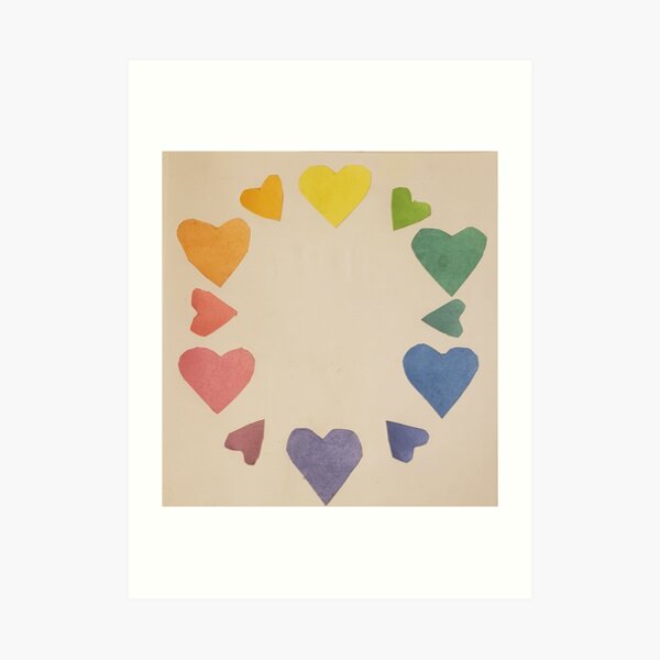 "Heart Color wheel" Art Print for Sale by Sarabixo | Redbubble