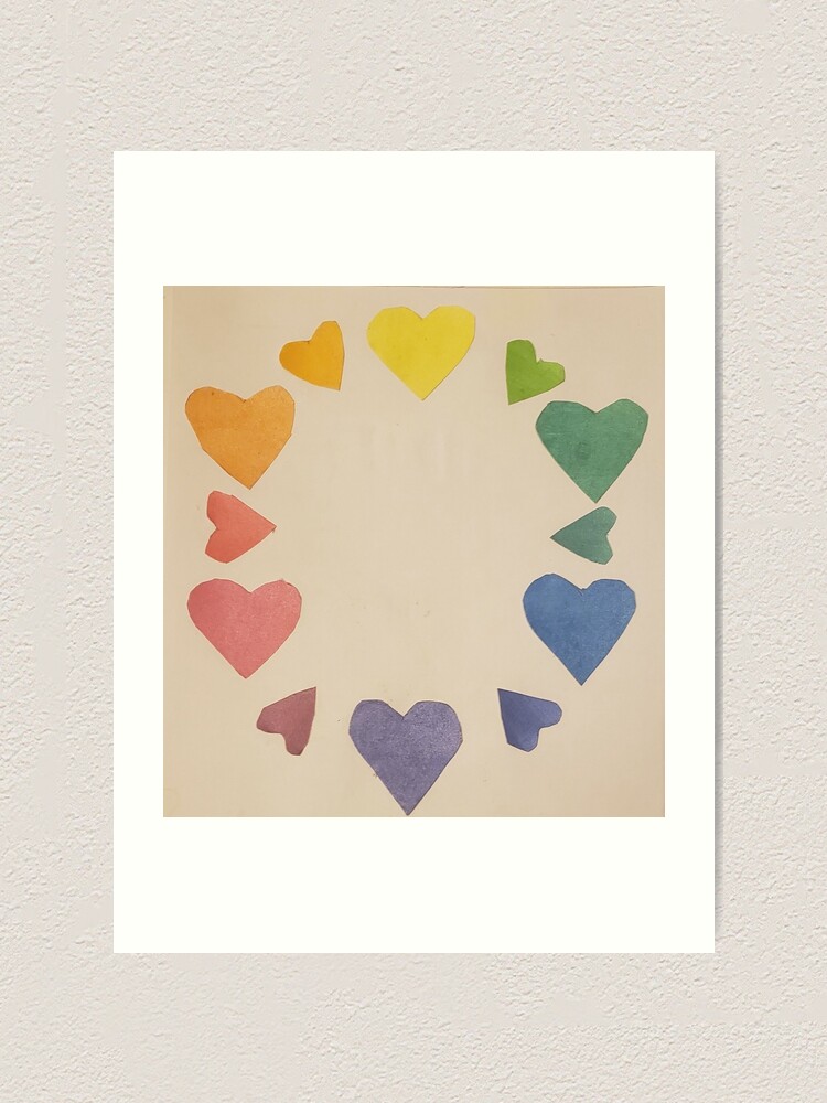 "Heart Color wheel" Art Print for Sale by Sarabixo | Redbubble