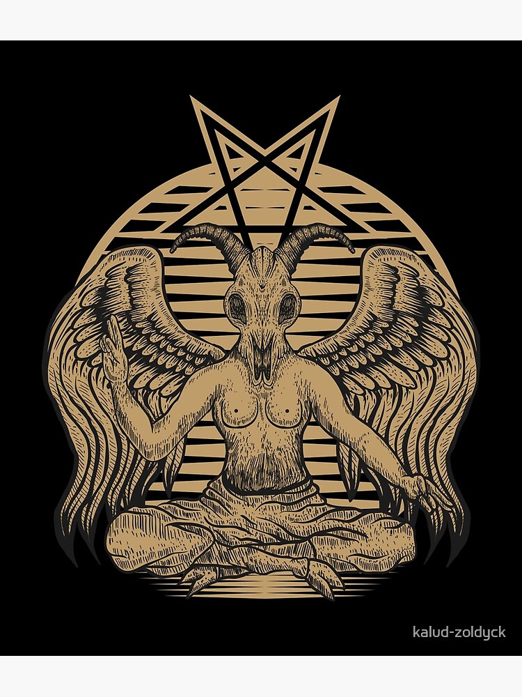 "Scary Baphomet" Poster for Sale by kalud-zoldyck | Redbubble