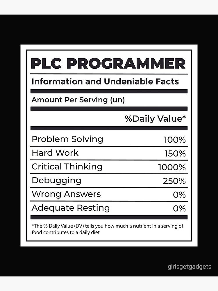"PLC PROGRAMMER" Poster for Sale by girlsgetgadgets | Redbubble