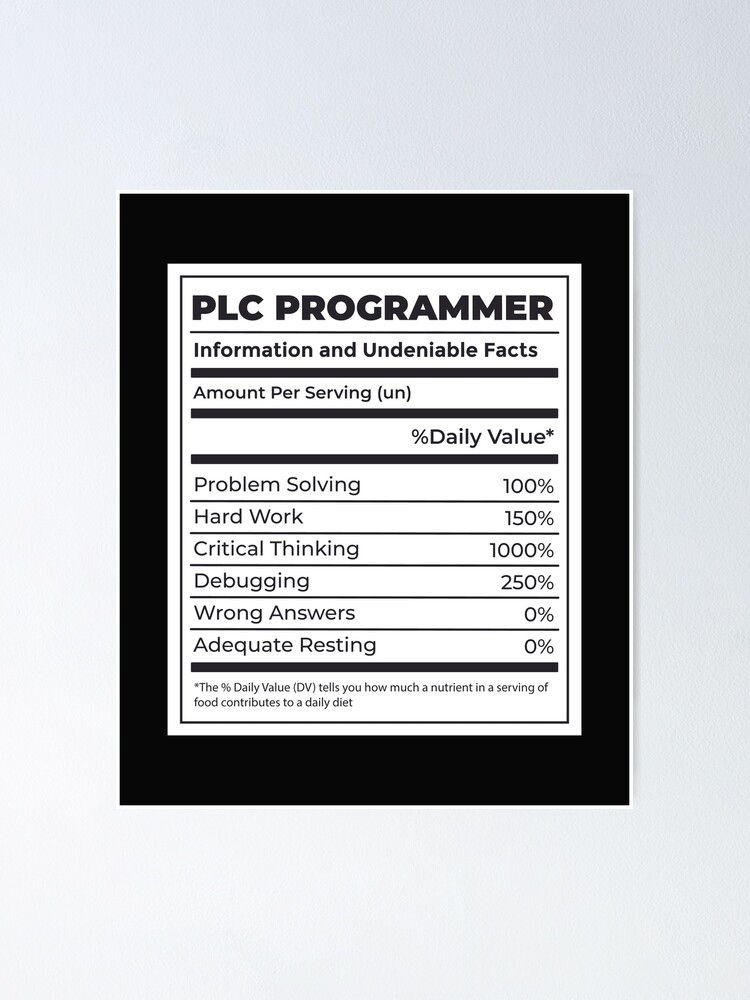 "PLC PROGRAMMER" Poster for Sale by girlsgetgadgets | Redbubble