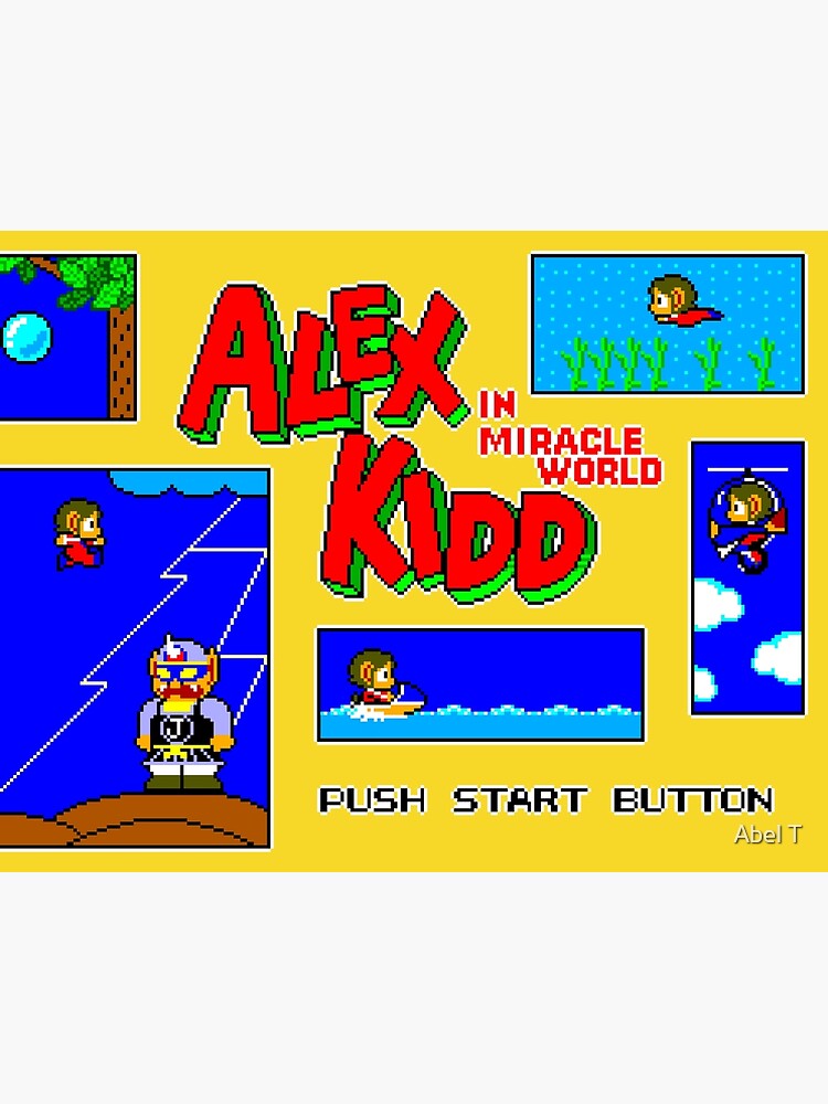 "Classic Alex title screen" Poster by Tark-Abelard | Redbubble