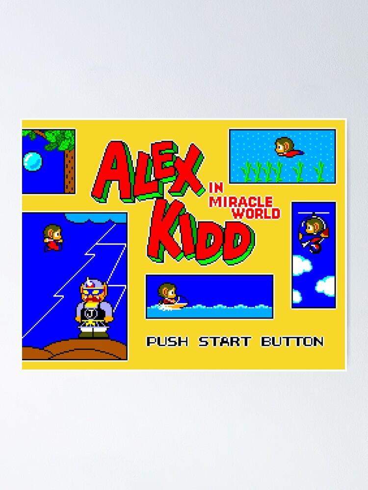 "Classic Alex title screen" Poster by Tark-Abelard | Redbubble