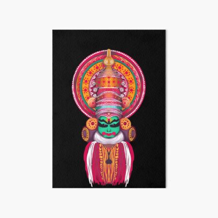 "Kathakali Stickers - Green" Art Board Print for Sale by iraaart ...