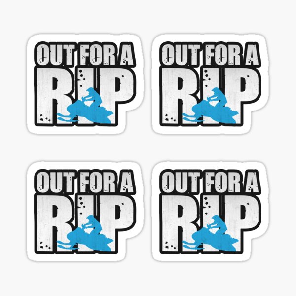 "Out For A Rip Pack" Sticker for Sale by sunilbelidon | Redbubble